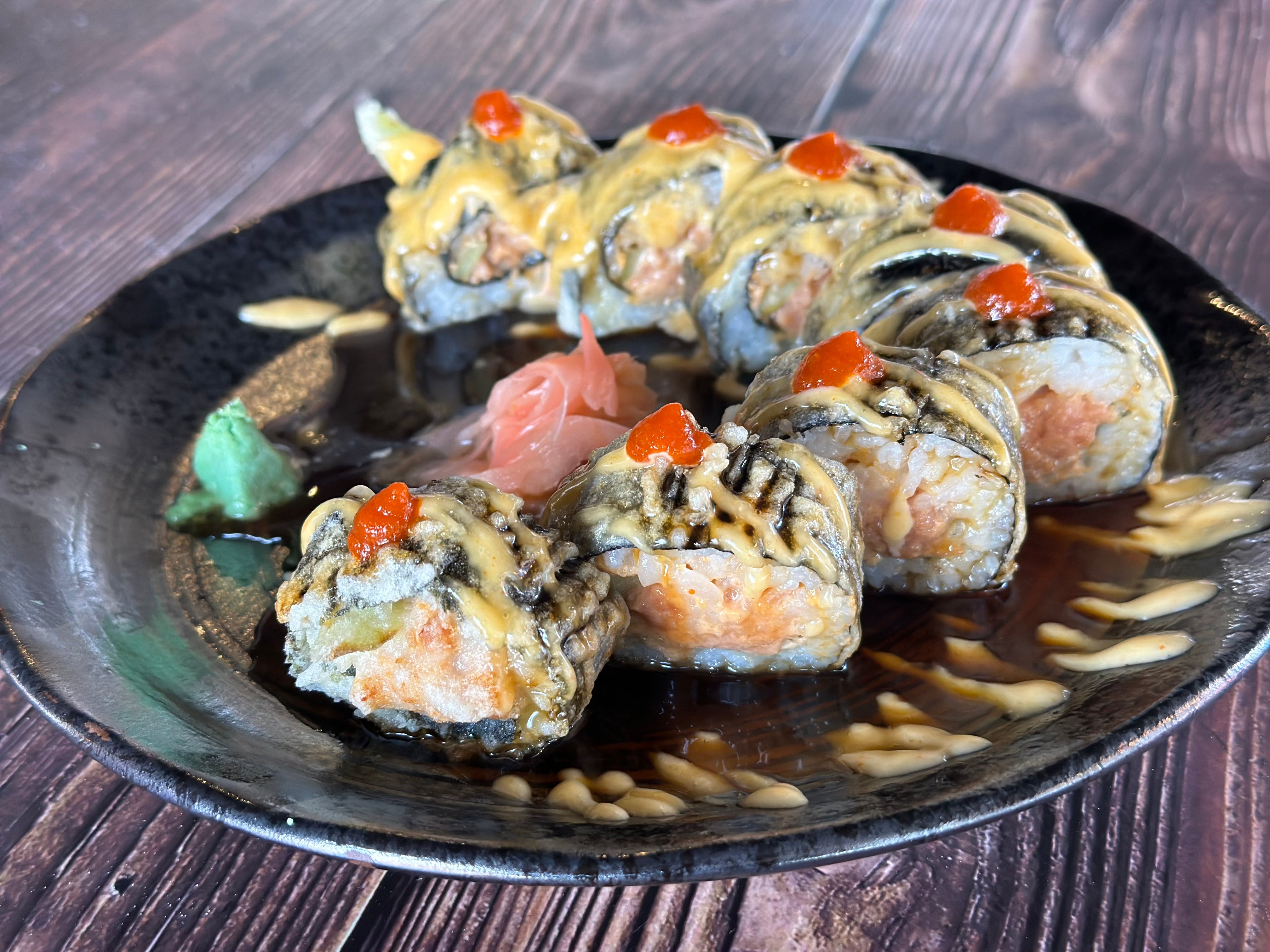 SPICY SALMON TEMPURA ROLL | ZENSTREET : Thai | Sushi | Ramen
